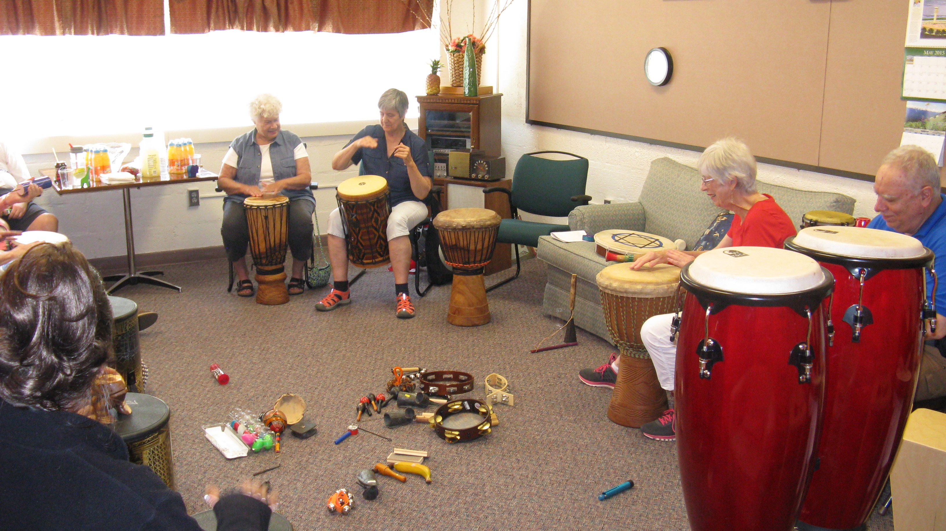Drumming session | Hollin Hall Senior Center